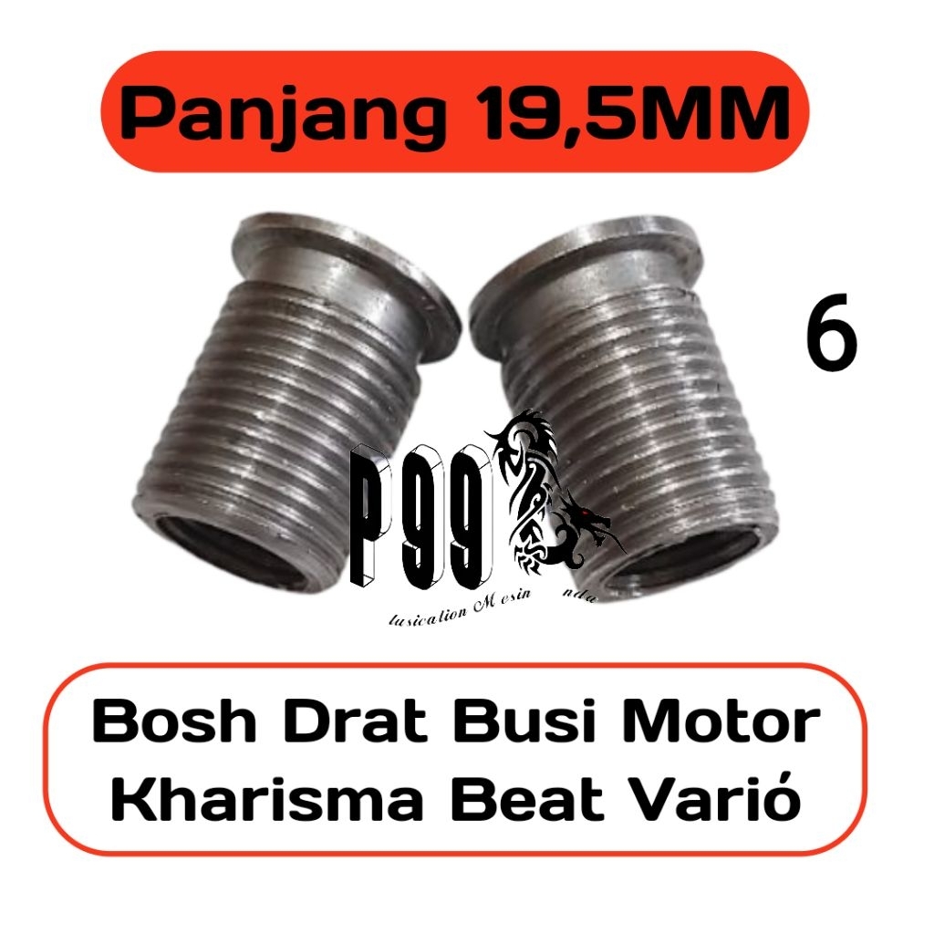 Jual Bosh Drat Sok Drat Busi Kharisma Drat Panjang 19.5mm | Shopee ...