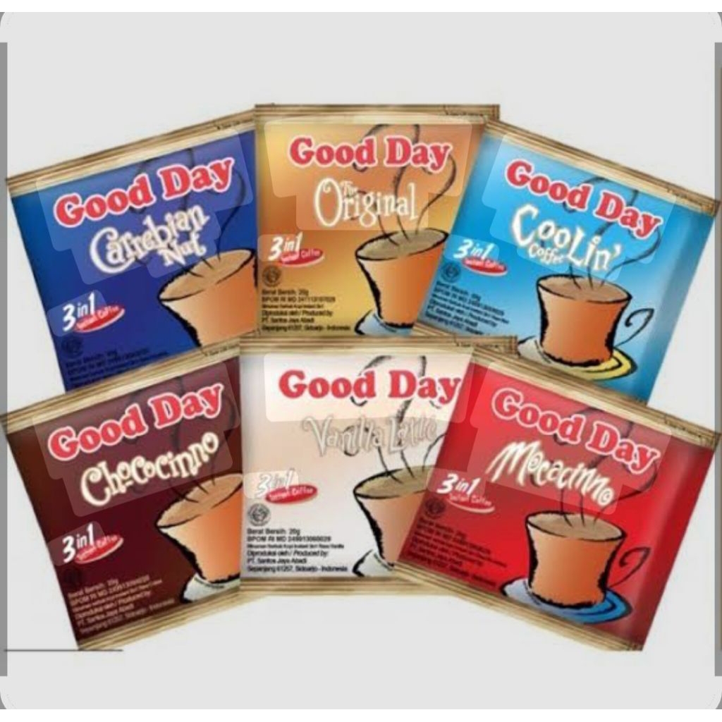 Jual Kopi good day 20 gr 1 renceng isi 10sachet/goodday kopi kecil ...