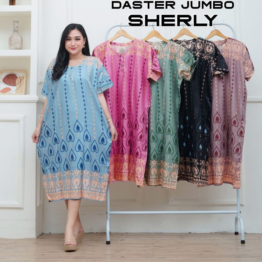 Jual Daster Kekinian Terbaru 100 Dapat 4 Daster Jumbo Kancing Depan ...