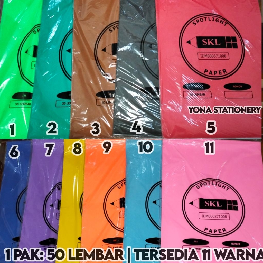 Jual Karton Asturo Warna Warni Ukuran 40 x 60 Cm | 1 Pak: 50 Lembar ...