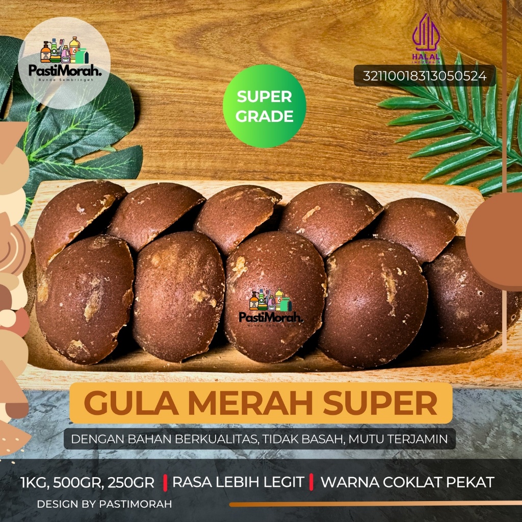 Jual Gula Merah Batok Super 1KG, 500gr, 250gr HALAL Gula Merah Premium ...