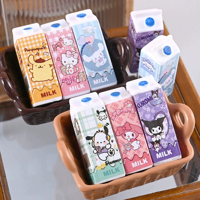 Jual Miniatur Miniature Dollhouse Kotak Susu Sanrio Milk Carton Box ...