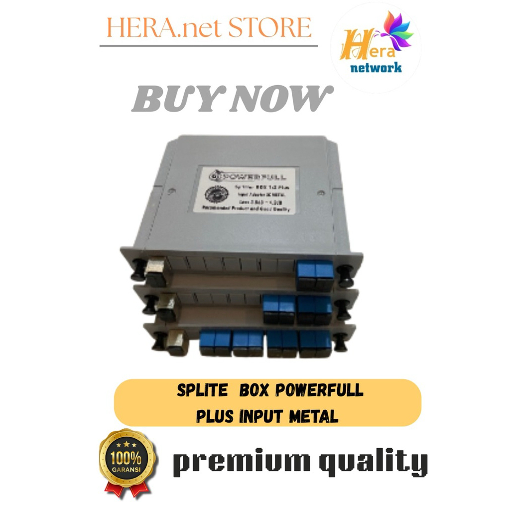 Jual [POWERFUL] Passive Spliter Box Powerfull Plus 1:2 / 1:4 / 1:8 ...