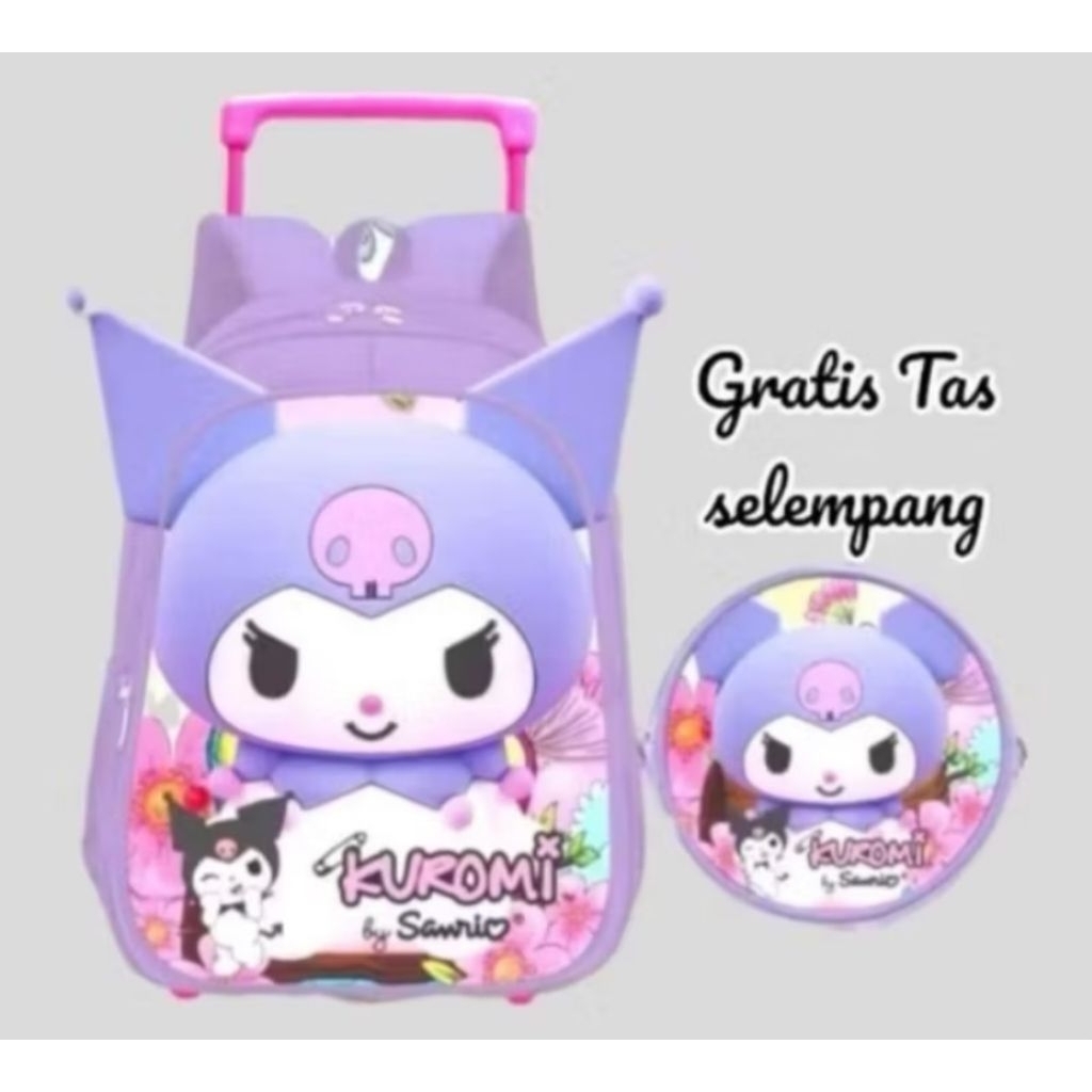Jual Tas Troli, Ransel Trolyy Anak Perempuan Tk Motif Kuromu Model Terbaru | Shopee Indonesia