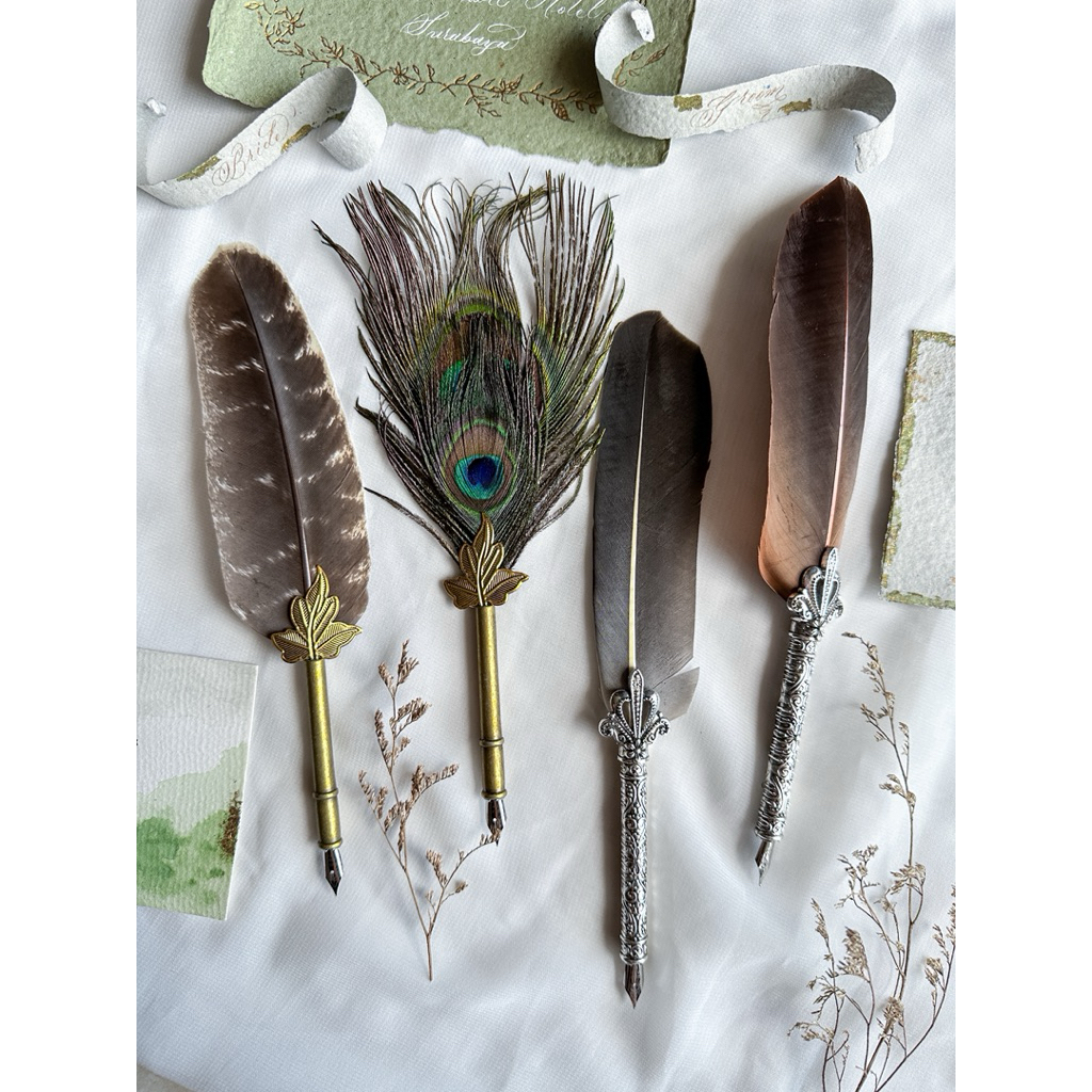 Jual Pulpen Bulu - dekorasi foto wedding calligraphy / Feather Pen ...