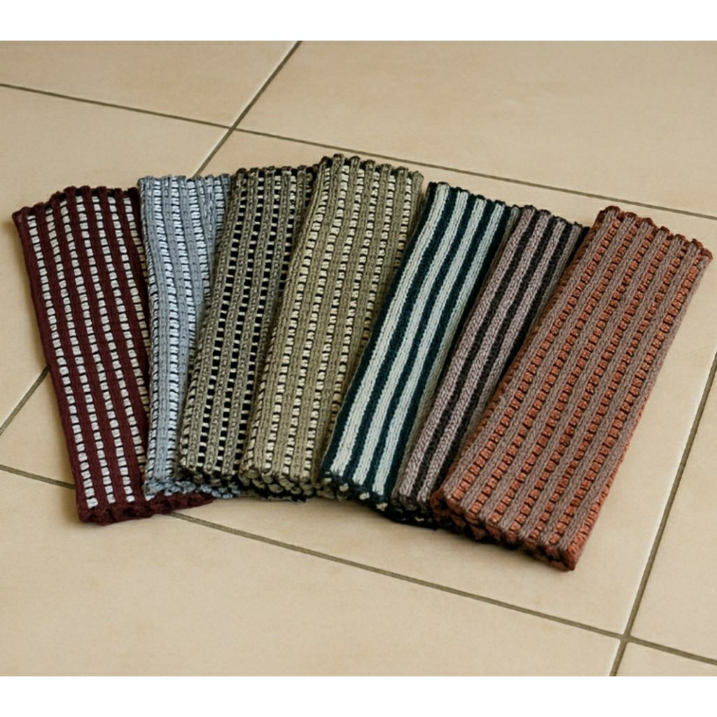 Jual Keset Tenun Rajut untuk Kaki Kamar Mandi WC Toilet Tebal Serap Air ...