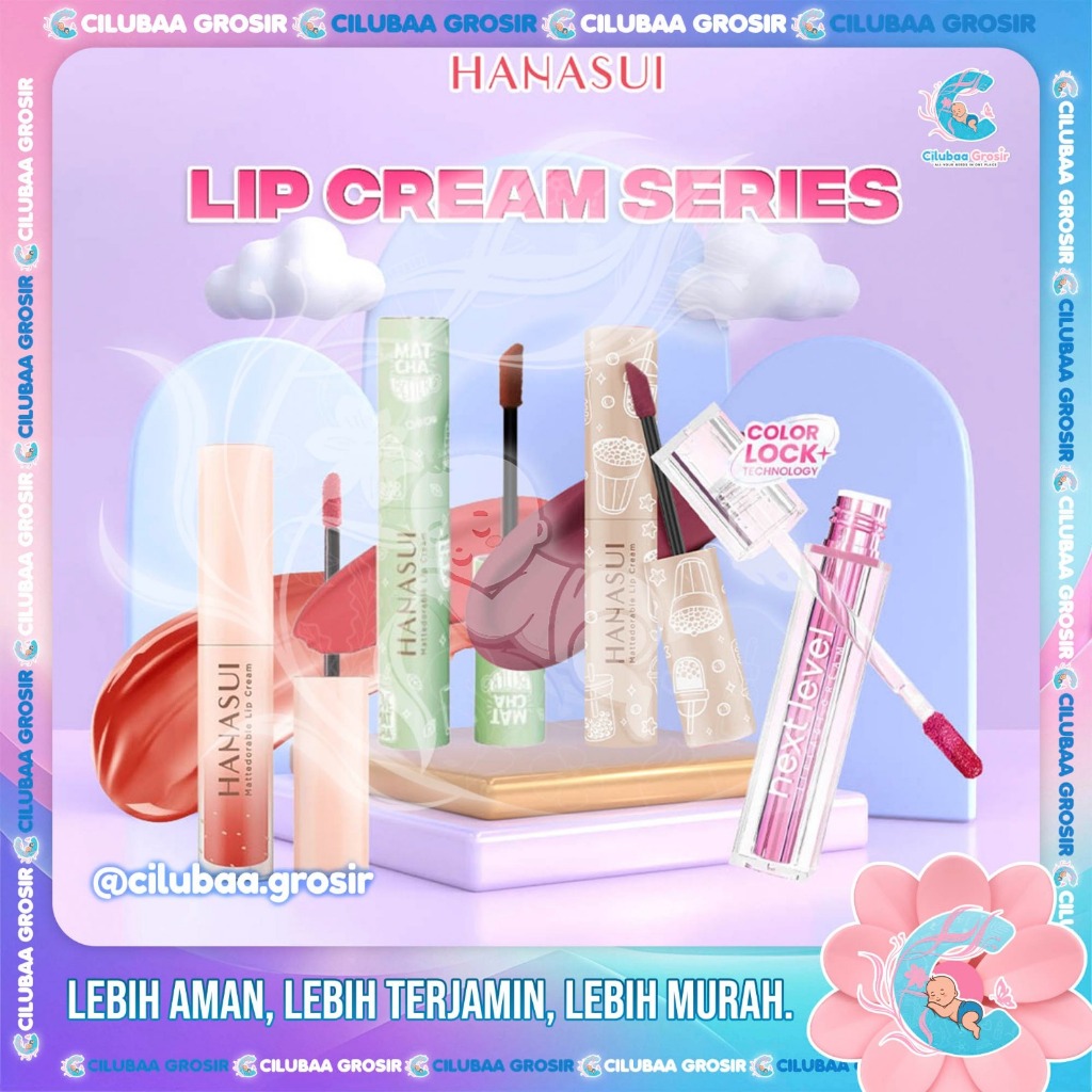 Jual HANASUI Mattedorable Lip Cream Boba || Mattedorable Lip Cream ...