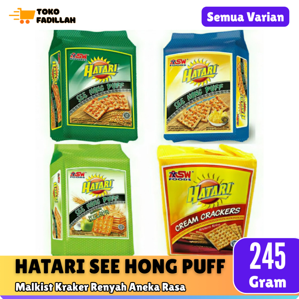 Jual Hatari See Hong Puff Biskuit Malkist Crackers 245g [Aneka Rasa ...