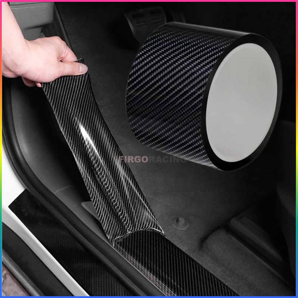 Jual Stiker Pelindung Mobil Carbon Fiber Car Wrap Vynil 3M X 7CM ...
