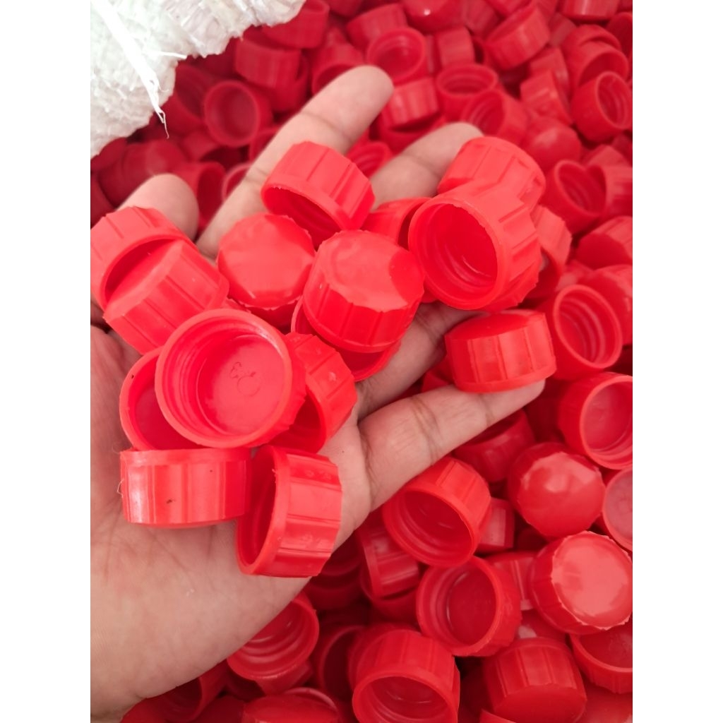 Jual Tutup plastik botol kaca koniker /gpu 1kg_Merah | Shopee Indonesia