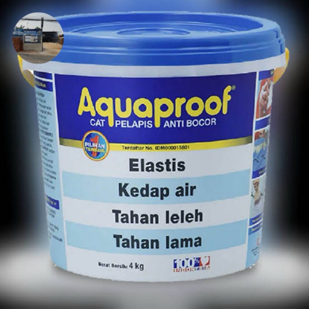 Jual Cat AQUAPROOF ANTI BOCOR 4 KG Waterproofing 1 Galon Cat Tembok ...