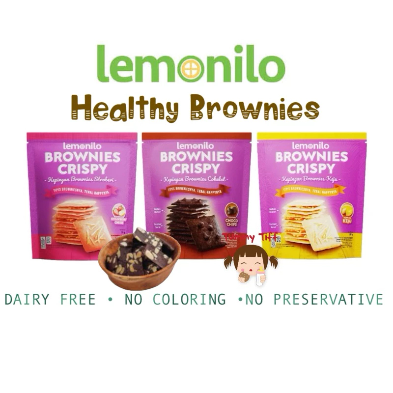 Jual (PCS) LEMONILO BROWNIES CRISPY | SNACK CEMILAN DIET SEHAT | Shopee ...