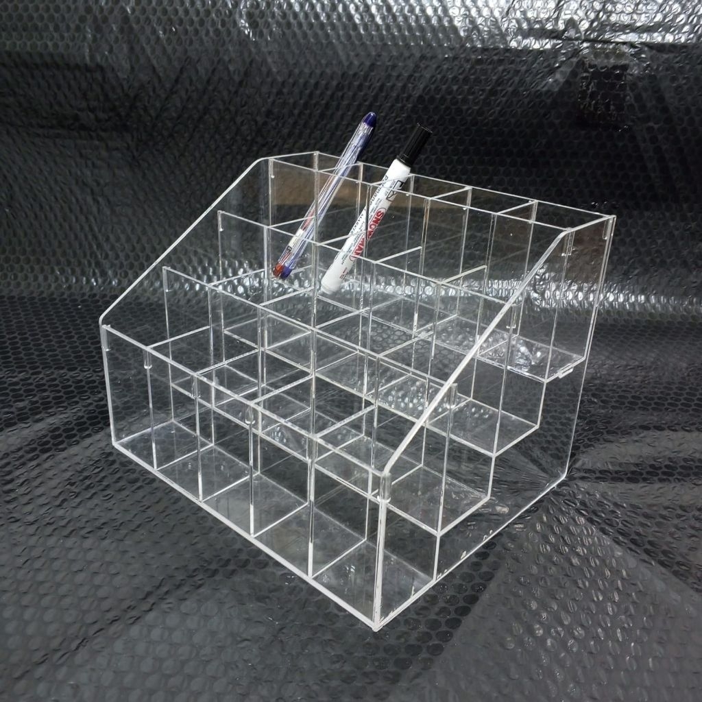 Jual Akrilik tempat spidol/Tempat pulpen/Akrilik atk | Shopee Indonesia