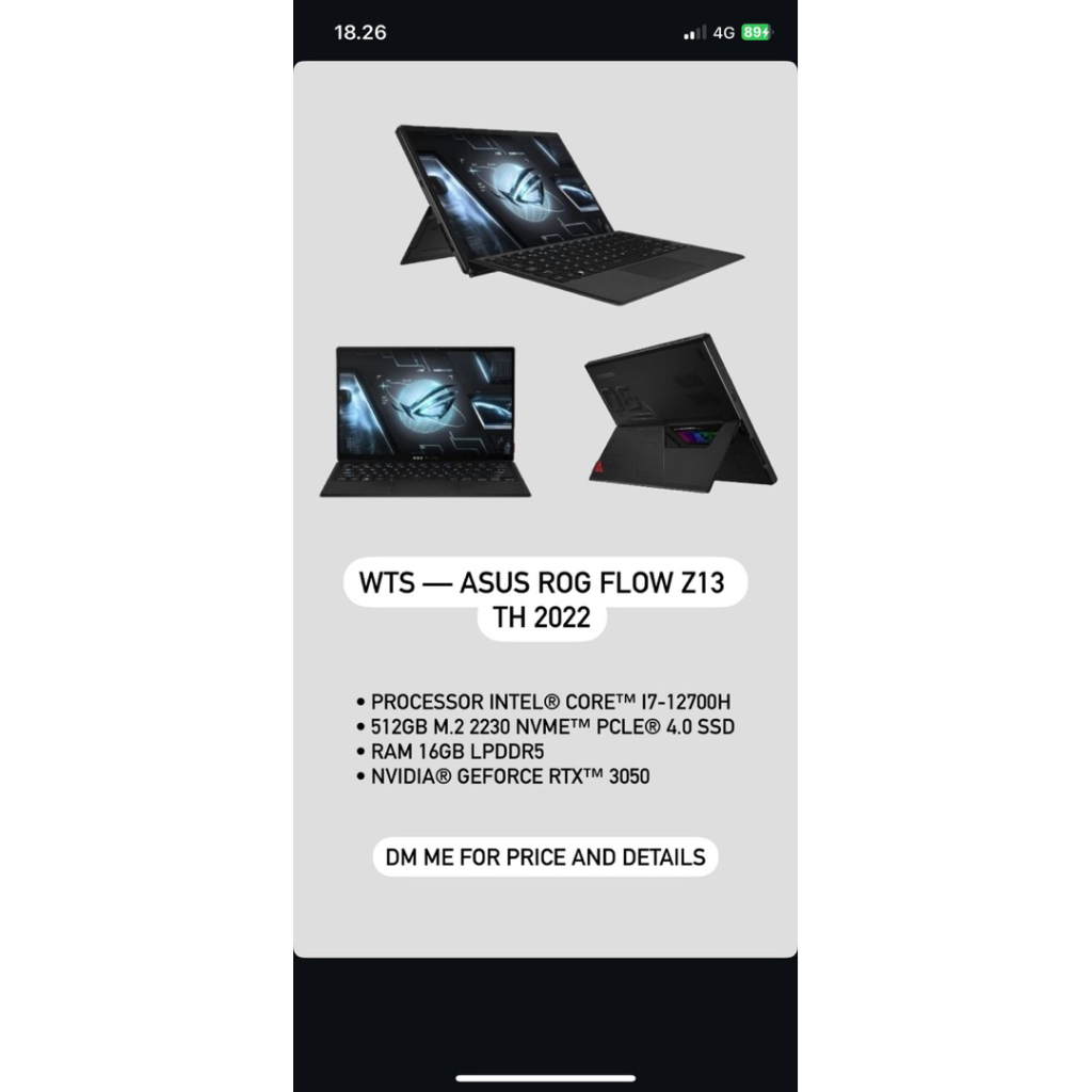 Jual Asus ROG Z Flow 13 | Shopee Indonesia