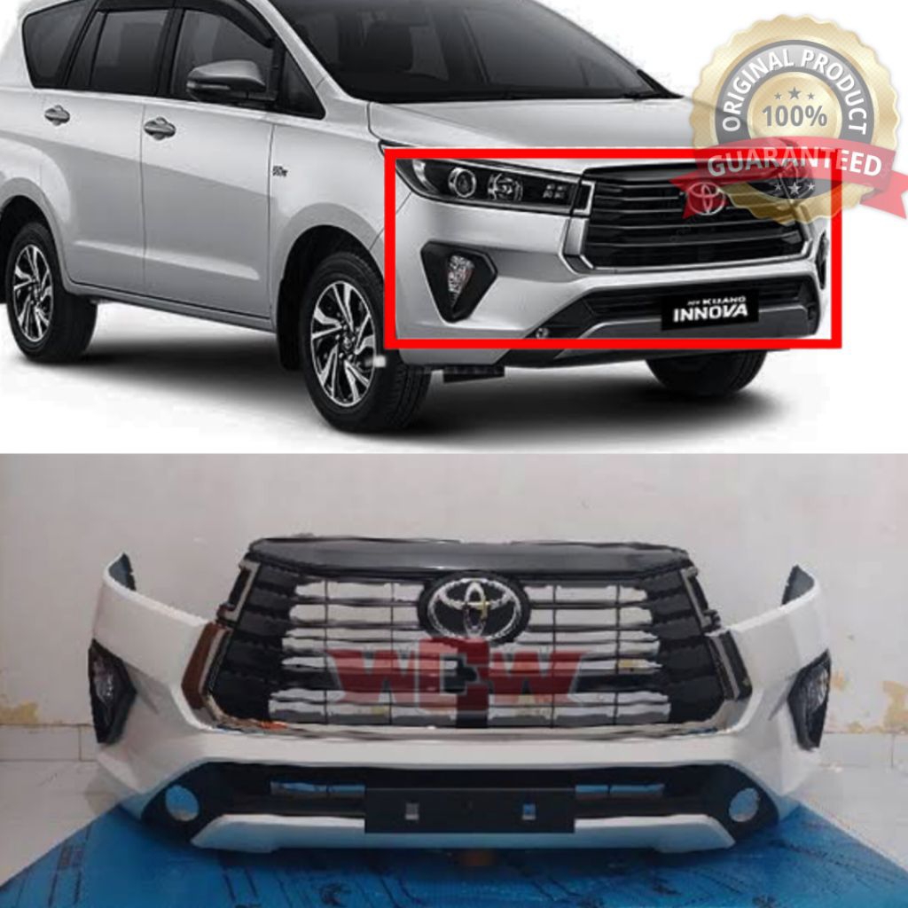 Jual bumper bemper depan toyota innova reborn 2021 2022 2023. original ...
