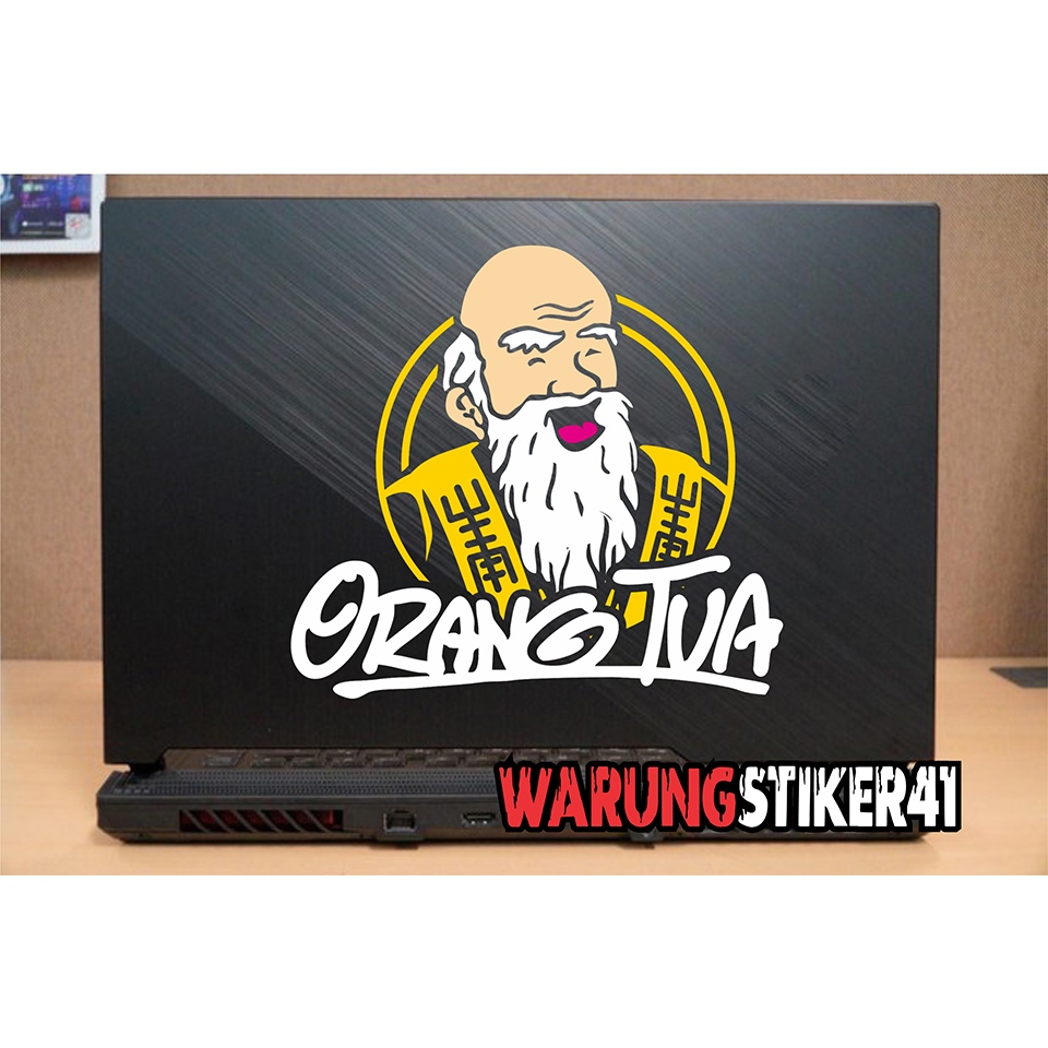 Jual stiker laptop orang tua sticker cutting custom keren | Shopee ...