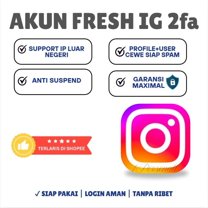 Jual Akun Ig Original 100% fresh | Profile Cewe Cowo | Shopee Indonesia