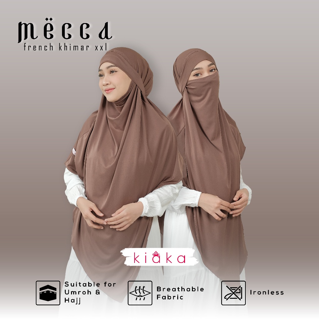 Jual Kiaka - Mecca XXL French Khimar Umroh Haji Hijab Syar'i Jersey ...