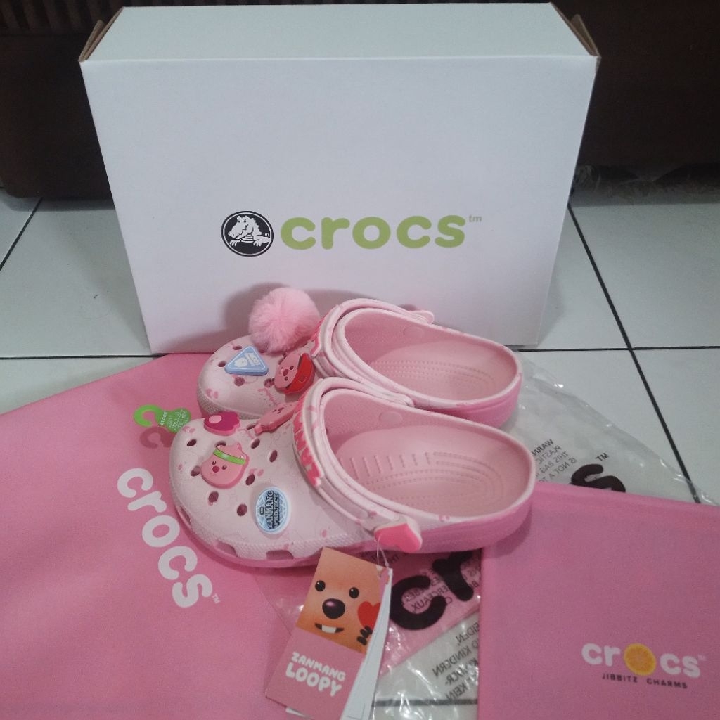Jual CROCS LOOPY SIZE DEWASA CROCS COLLABS LOOPY ZANMANG | Shopee Indonesia