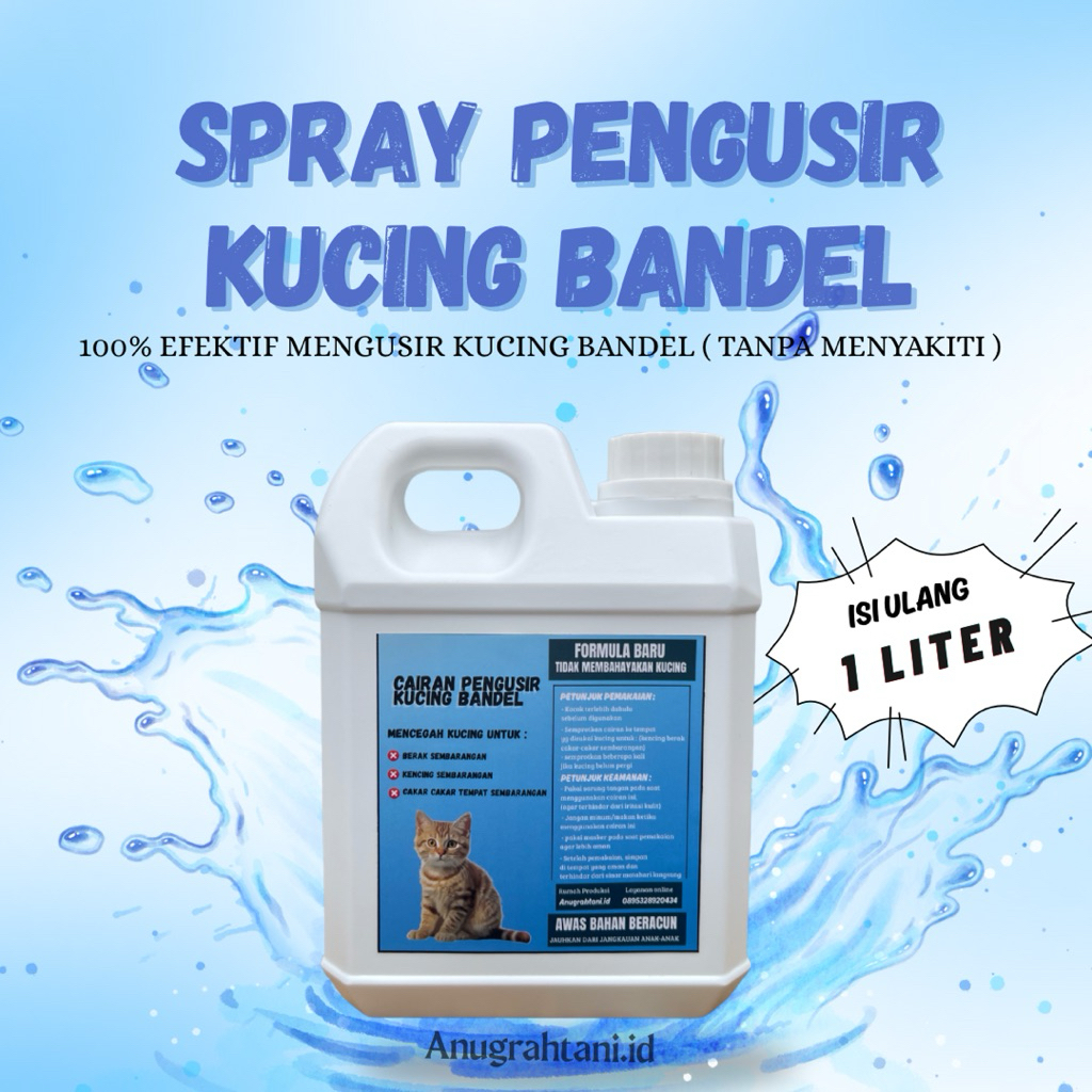 Jual [Anugrahtani.id] SPRAY PENGUSIR KUCING LIAR | ISI ULANG 1 LITER ...