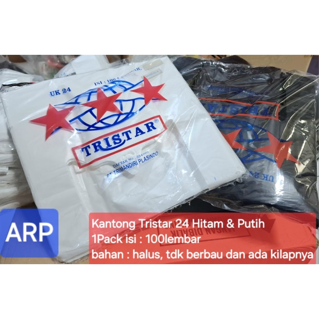 Jual Tristar 24 PUTIH - HITAM & Taxi 24 Merah/kantong ukuran 24 Tristar ...