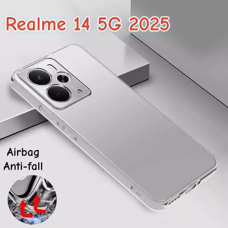 Jual Case Hp REALME 14 5G / 14T Silikon Clear Bening PREMIUM Soft ...