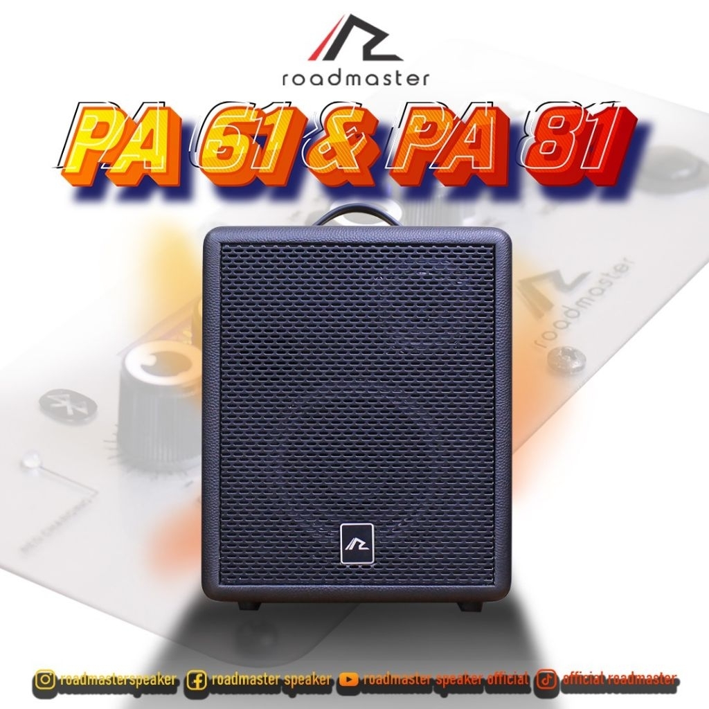 Jual SPEAKER AKTIF PORTABLE ROADMASTER PA 61 & PA 81 | Shopee Indonesia