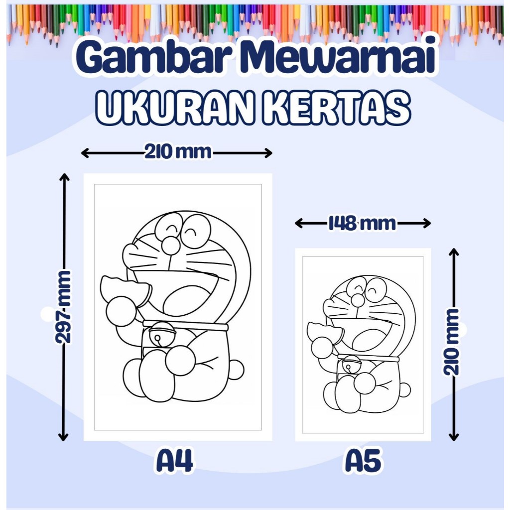 Jual 10 Lembar Kertas A5 Gambar Mewarnai Tema ANOMALI TUNG TUNG SAHUR ...