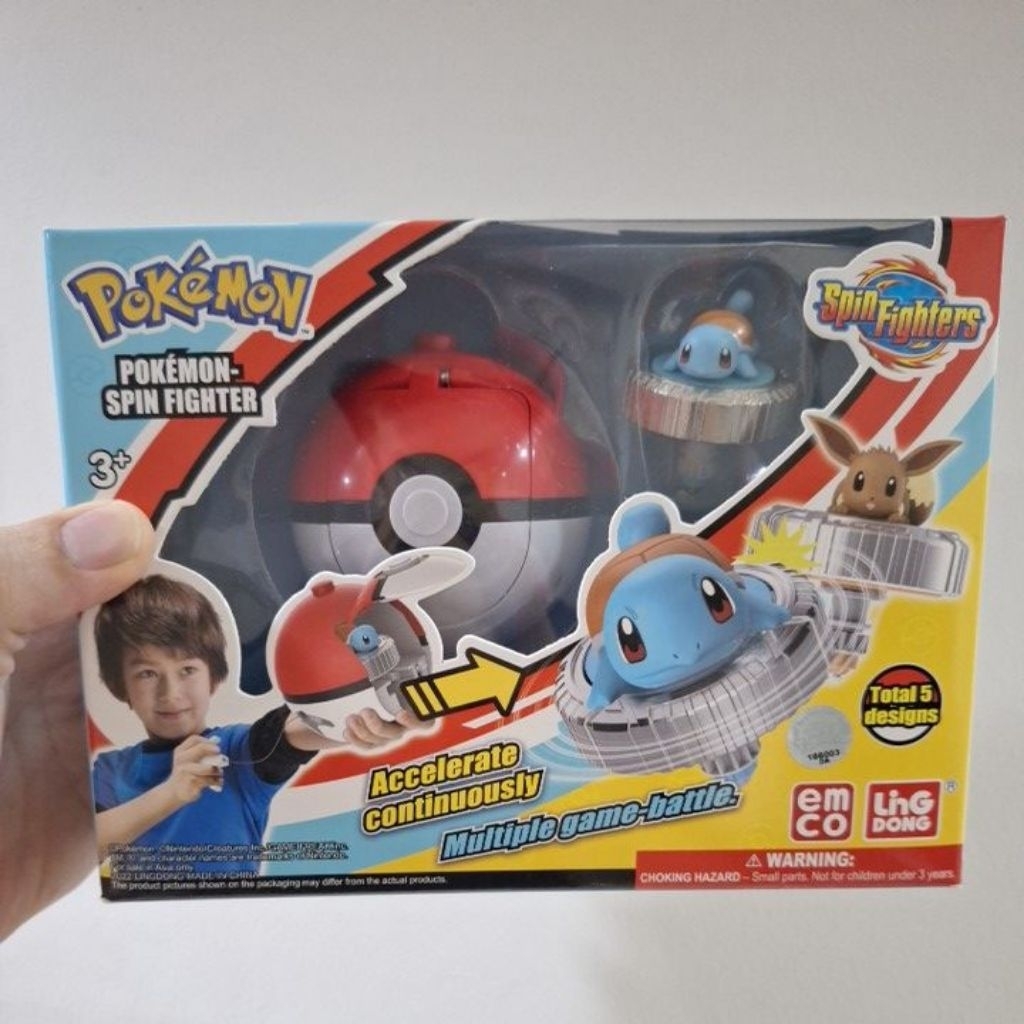 Jual Mainan Gangsing Pokemon Spin Fighter Squirtle Original Emco Ling ...