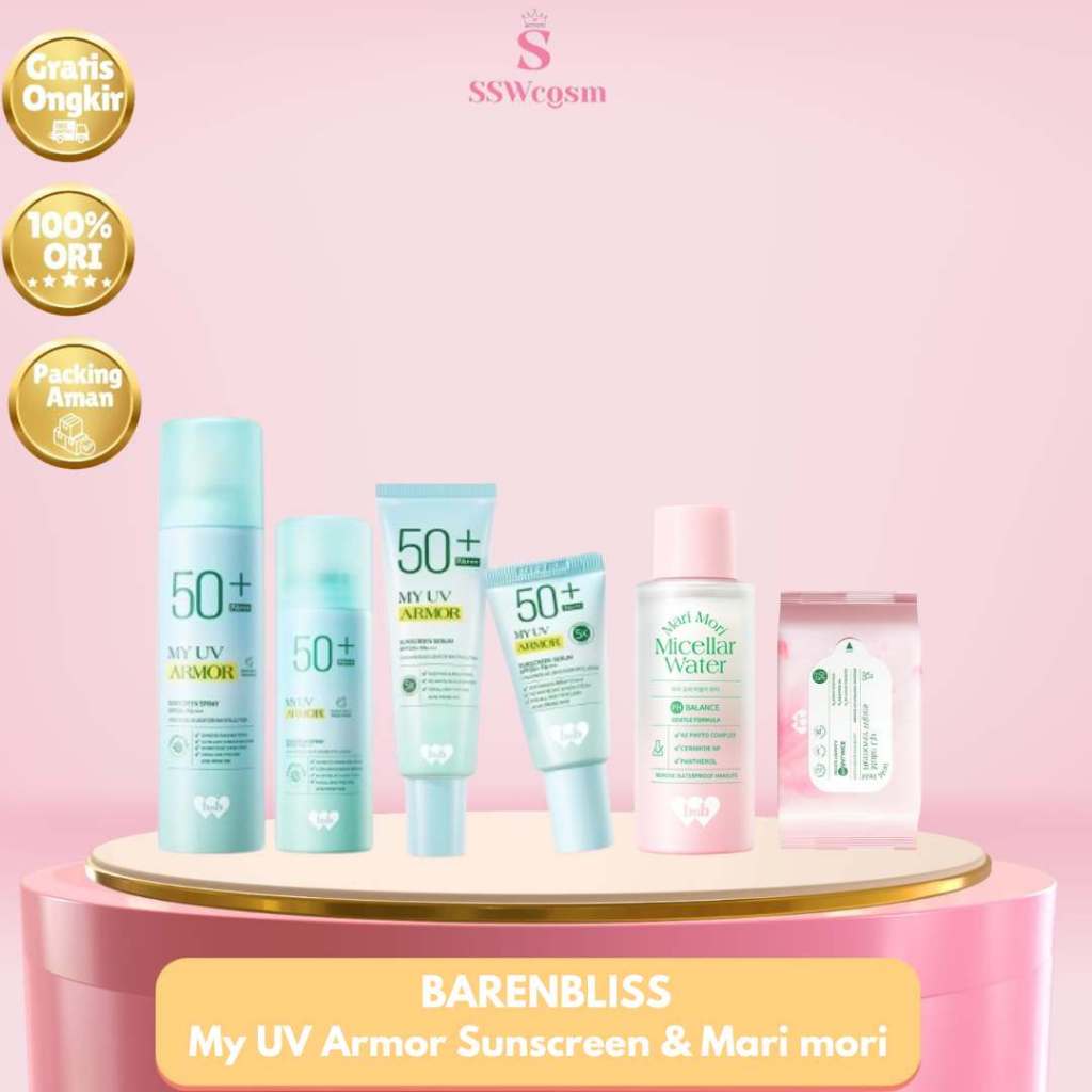 Jual BNB BARENBLISS MY UV ARMOR: Sunscreen Serum & Spray SPF50+ PA+++ | Micellar Water & Makeup ...