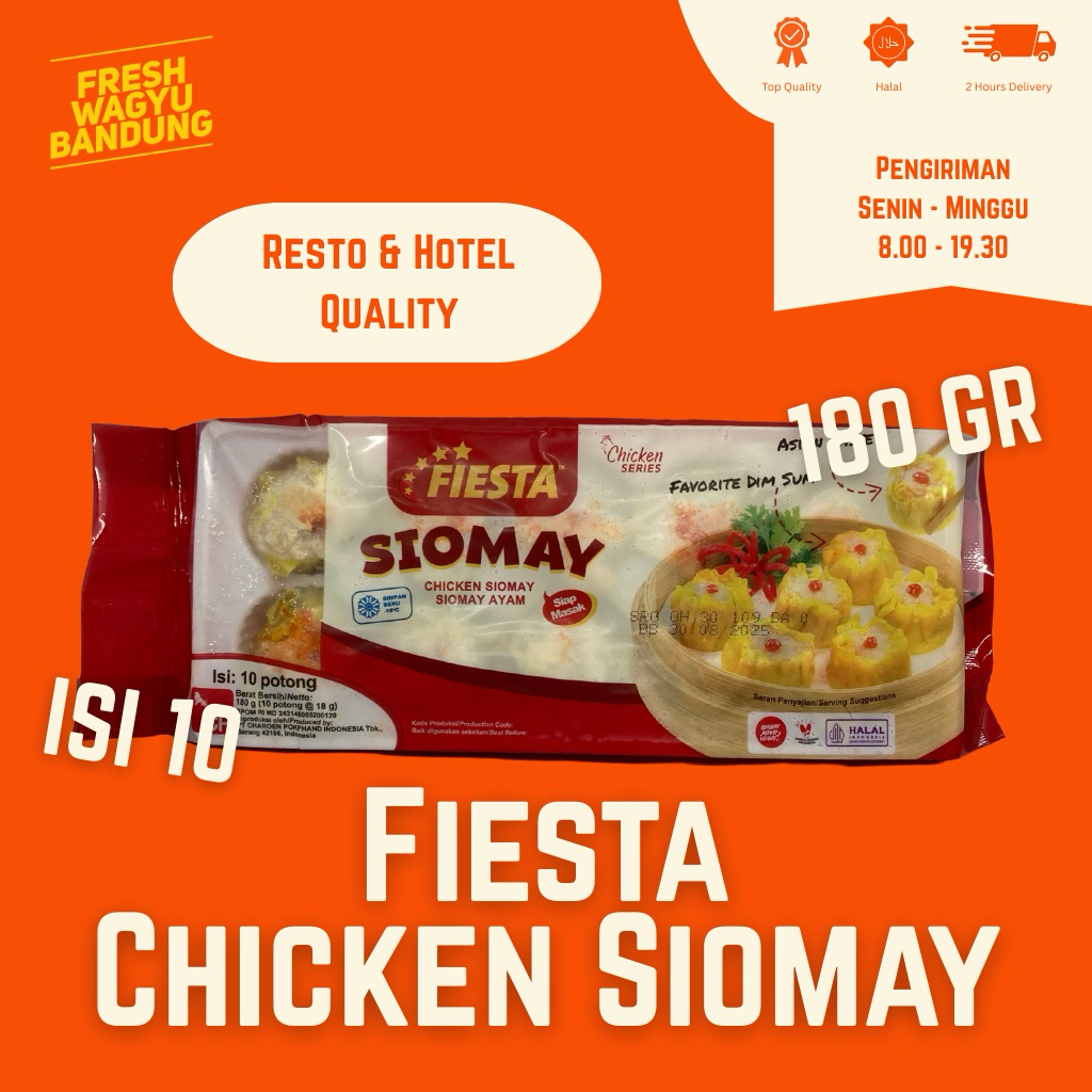 Jual FIESTA CHICKEN SIOMAY AYAM PREMIUM Dumpling Dimsum 180g | Shopee ...