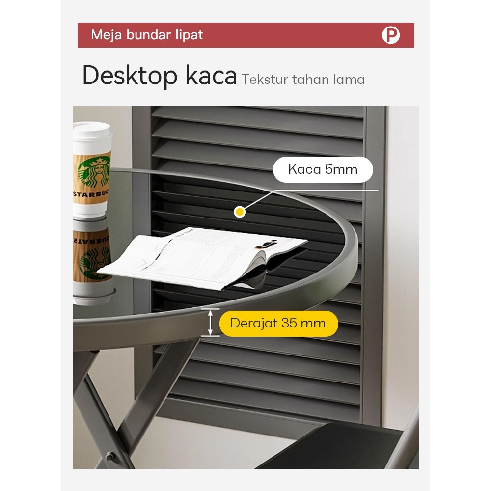 Jual Meja Lipat Luar Ruangan Meja Kaca Bingkai Meja Kopi Bulat Meja ...