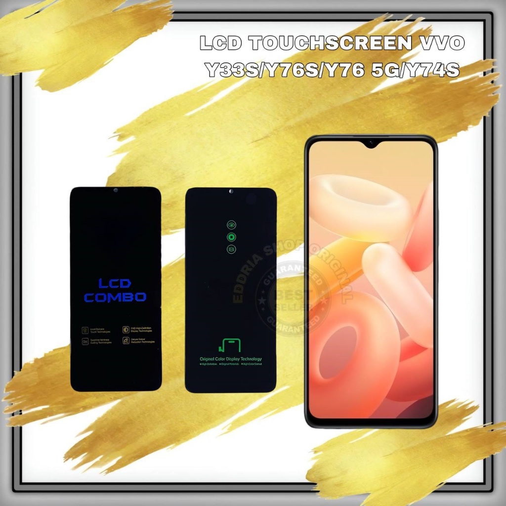 Jual LCD TOUCHSCREEN VIVO Y33S/Y76S/Y76 5G/Y74S BLACK FULLSET ORIGINAL BARU | Shopee Indonesia