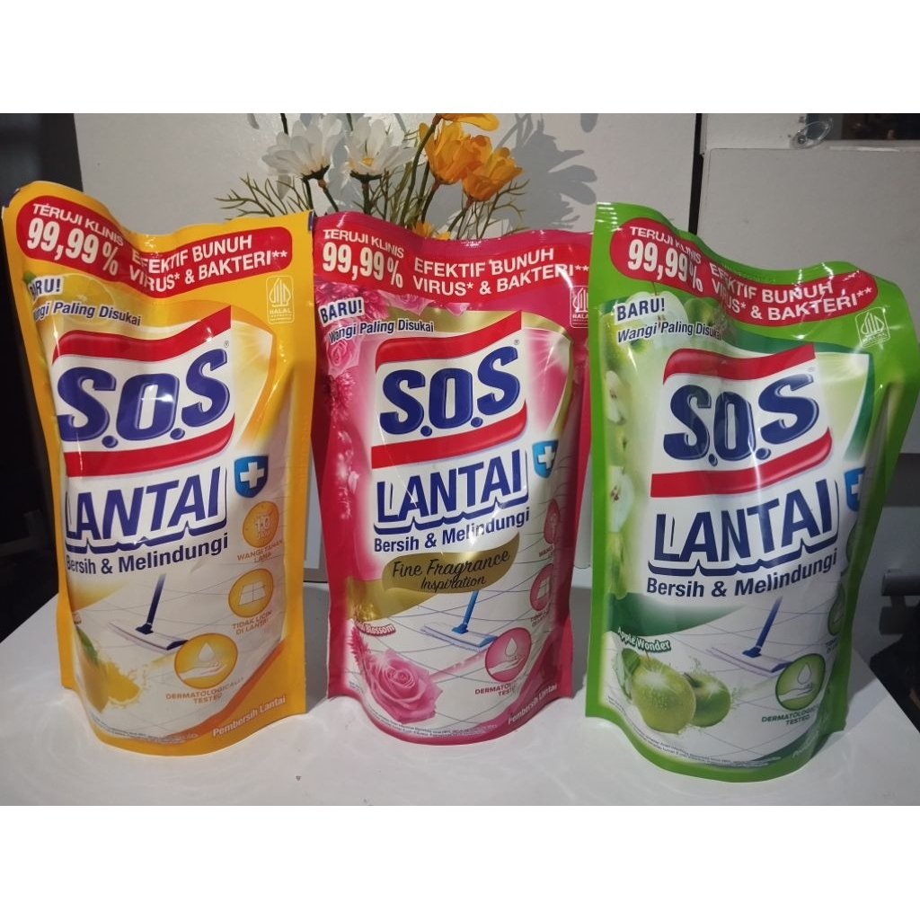 Jual SOS Pembersih Lantai REFILL 700ML | Shopee Indonesia