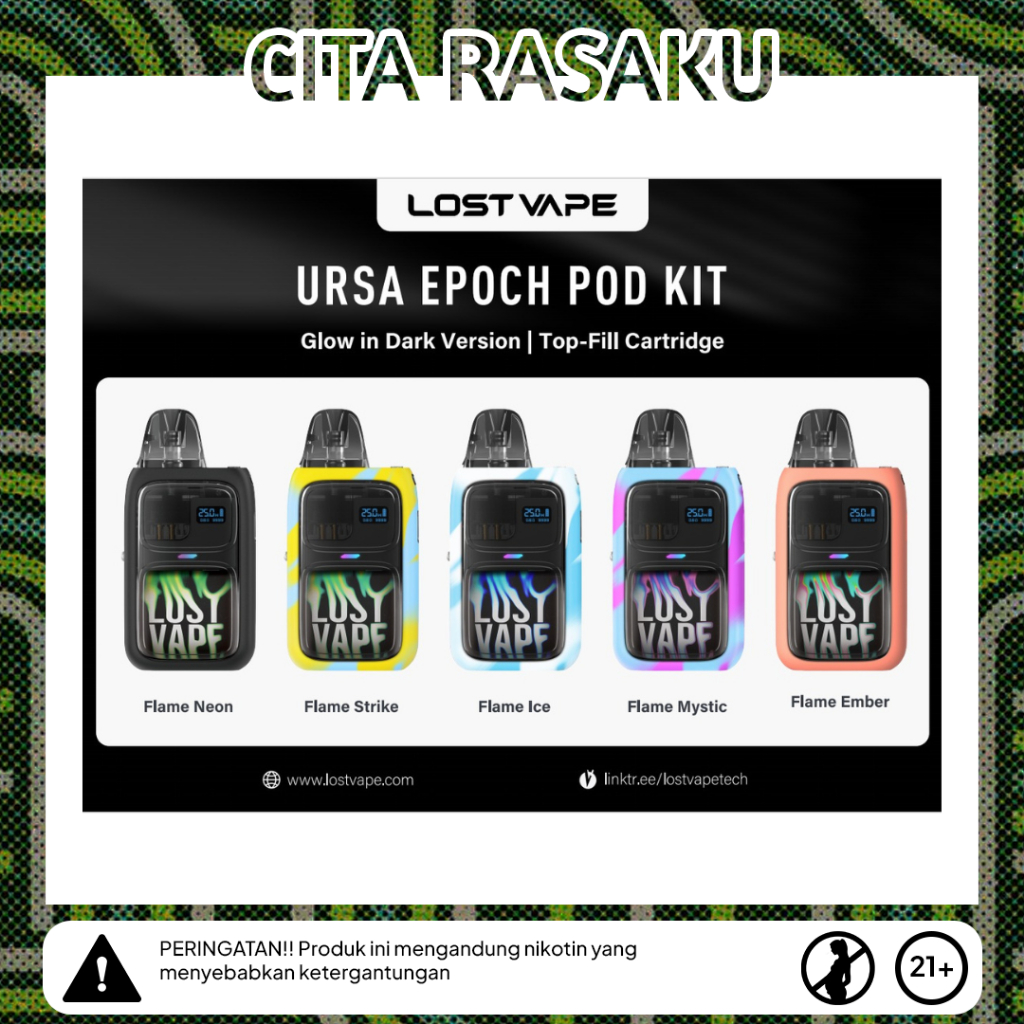 Jual URSA EPOCH NEW COLOR URSA EPOCH DEVICE AUTHNTIC POD KIT LOSTVAPE ...