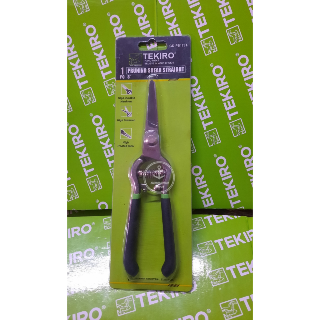 Jual GUNTING DAHAN LURUS 8" TEKIRO/ PRUNING SHEAR STRAIGHT 8" TEKIRO ...