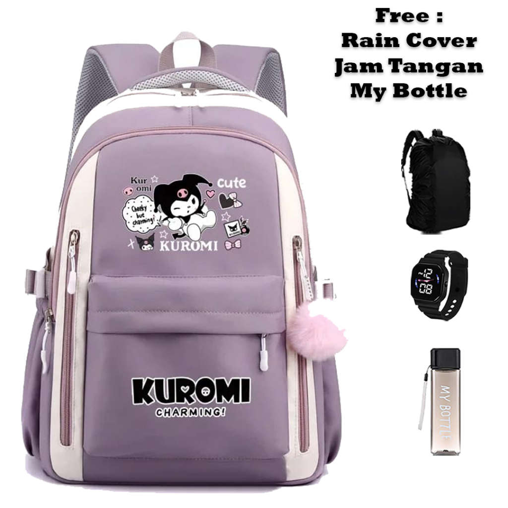Jual DISHA BAGSS Tas Sekolah Anak SD SMP SMA Perempuan Motif Kuromi Melody Terbaru Viral Dan ...
