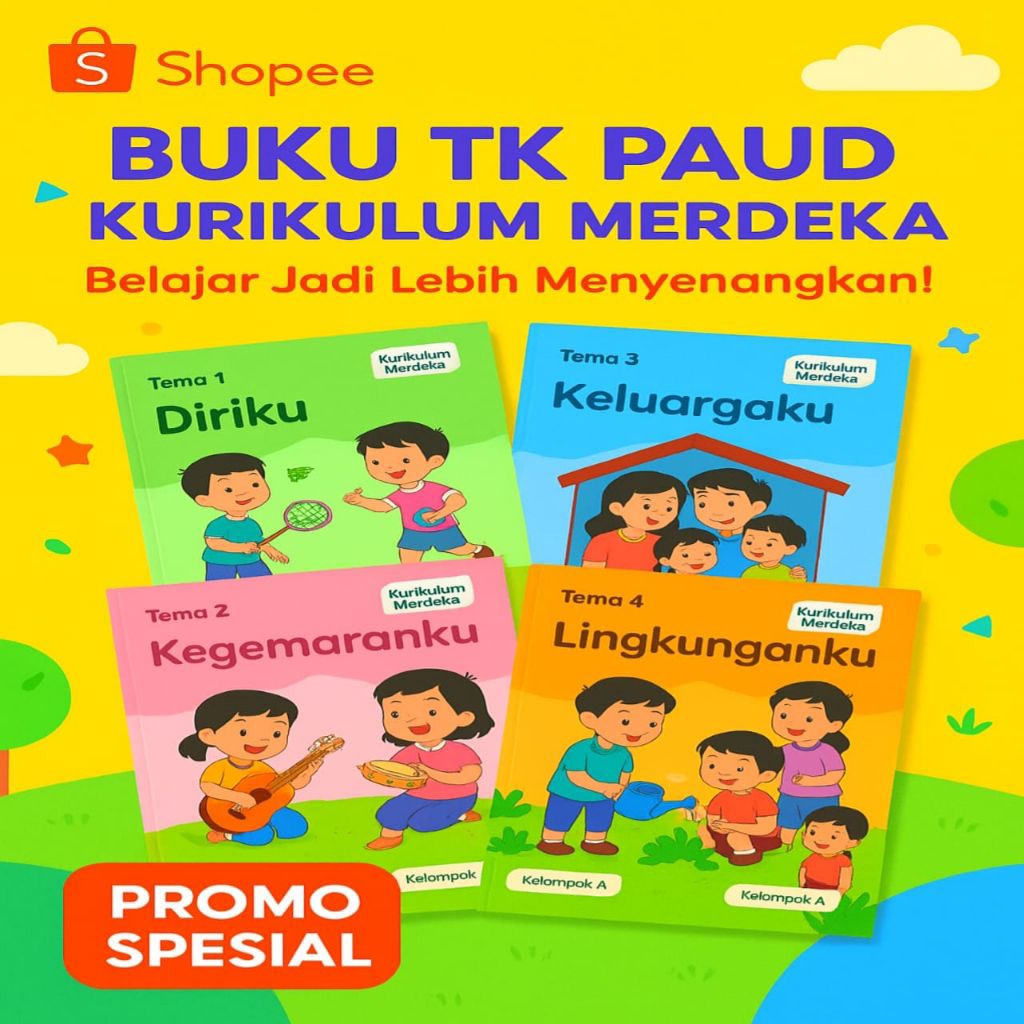 Jual BUKU PAKET KURIKULUM MERDEKA|BUKU TK PAUD|BUKU MERDEKA BELAJAR | Shopee Indonesia