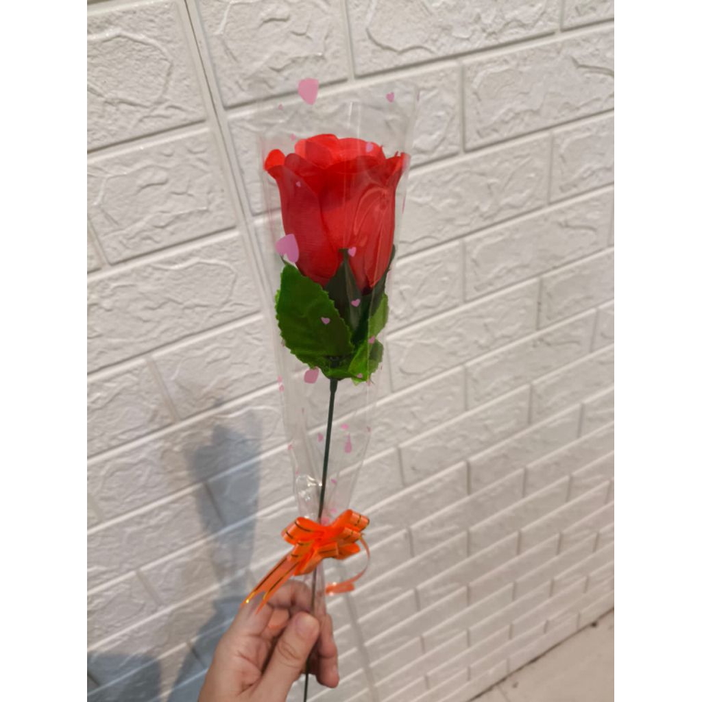 Jual KUNCUP X1 VALENTINE / BUNGA MAWAR 1 TANGKAI ARTIFICIAL TIRUAN ...