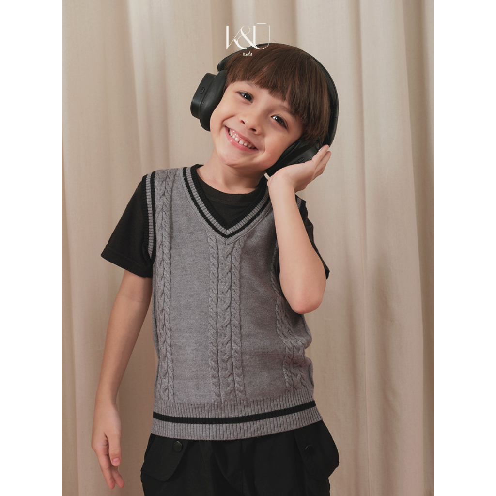 Jual KUKAI Kids | Alistair Vest - Rompi Rajut Anak Laki-laki - Rompi ...