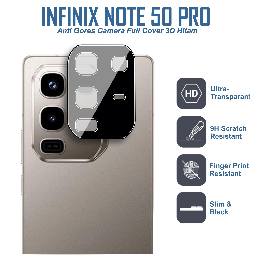 Jual Tempered Glass Infinix Note 50 Pro + Anti Gores Camera Full 3D ...