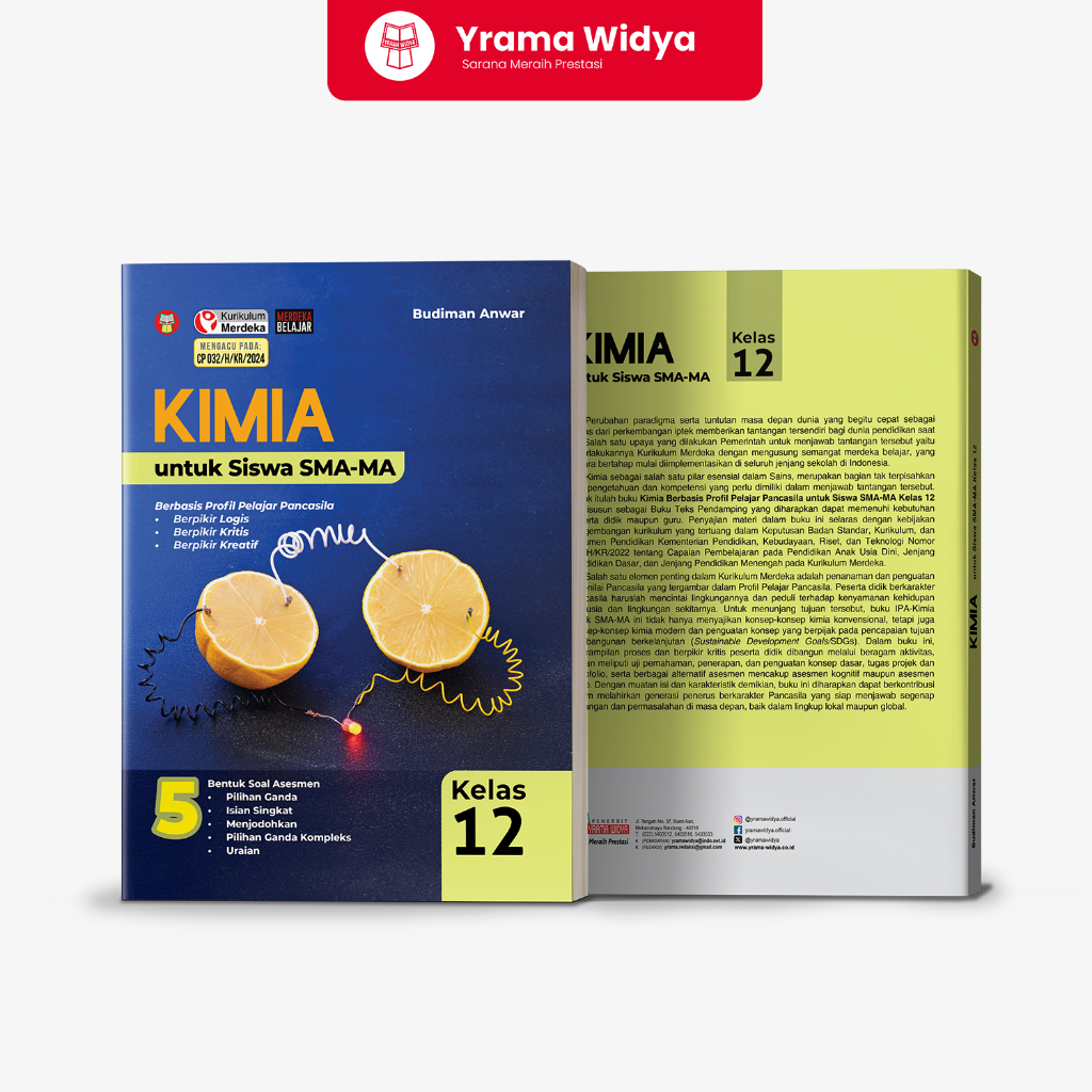 Jual Yrama Widya - Buku Kimia SMA Kelas 12 CP032 (Buku Paket Kurikulum ...