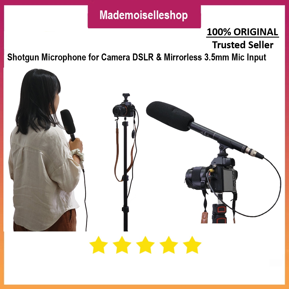 Jual Shotgun Microphone CX1 3.5mm For Canon Nikon Sony Fujifilm DSLR ...