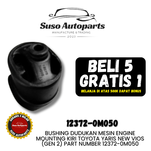 Jual BUSHING ENGINE MOUNTING KIRI TOYOTA YARIS NEW VIOS (GEN 2) 12372 ...