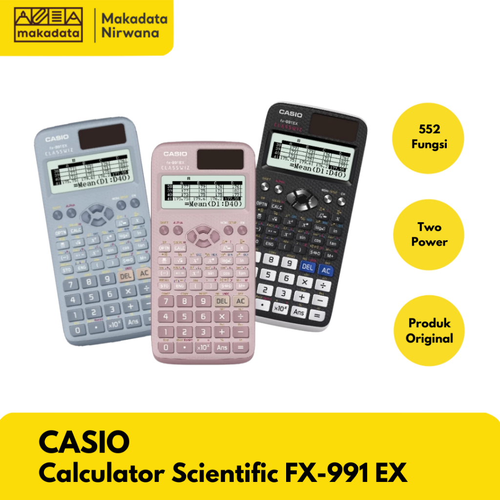 Jual CASIO CALCULATOR/KALKULATOR SCIENTIFIC BLACK FX-991 EX (1 PCS) | Shopee Indonesia