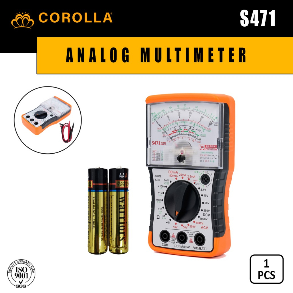 Jual ANALOG MULTITESTER S471 PRO multitester analog | Shopee Indonesia