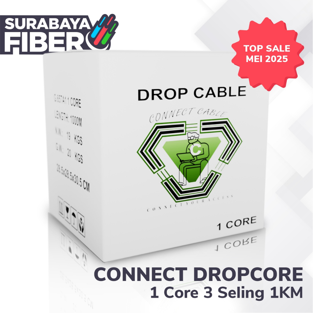 Jual Dropcore 3 Seling 1 Core G657A1 Connect by NS2 1KM - Kabel Fiber ...