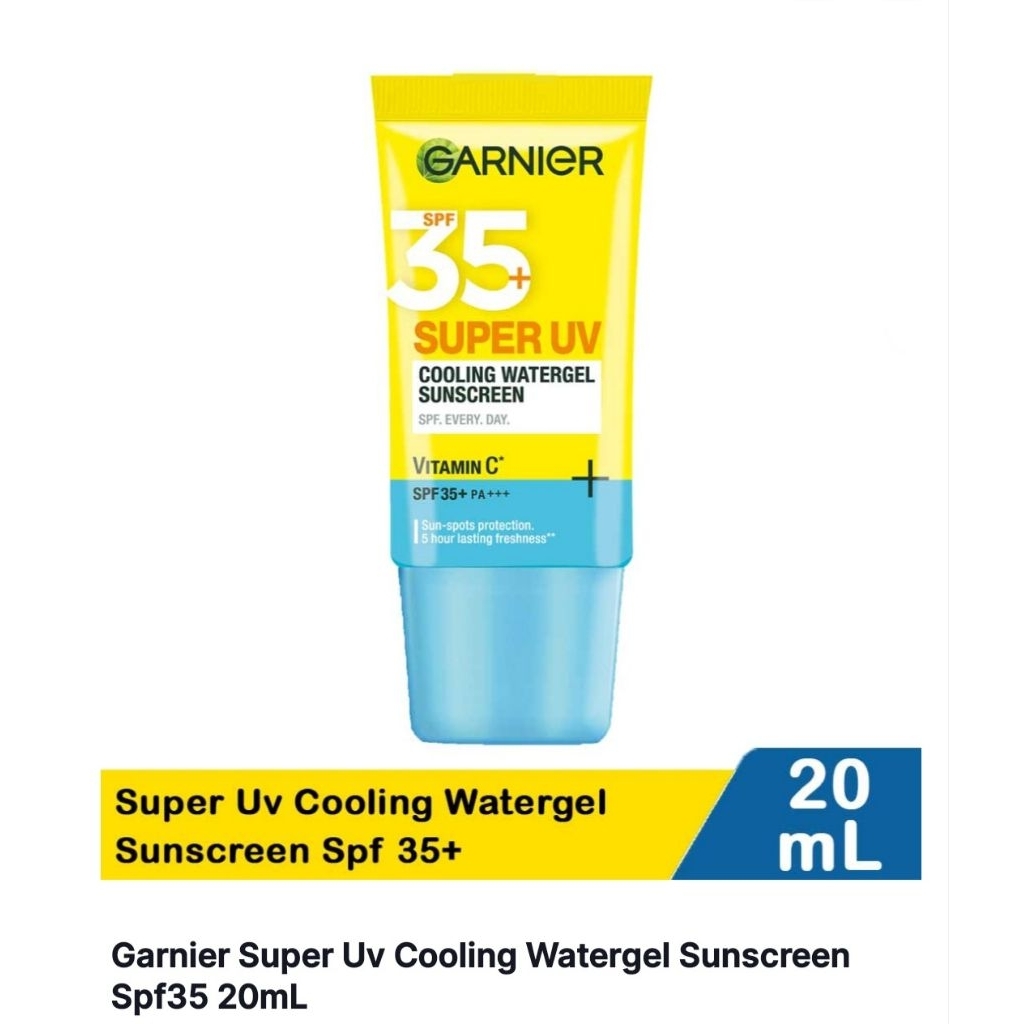 Jual Garnier Super Uv Cooling Watergel Sunscreen Spf35 20ml | Shopee ...