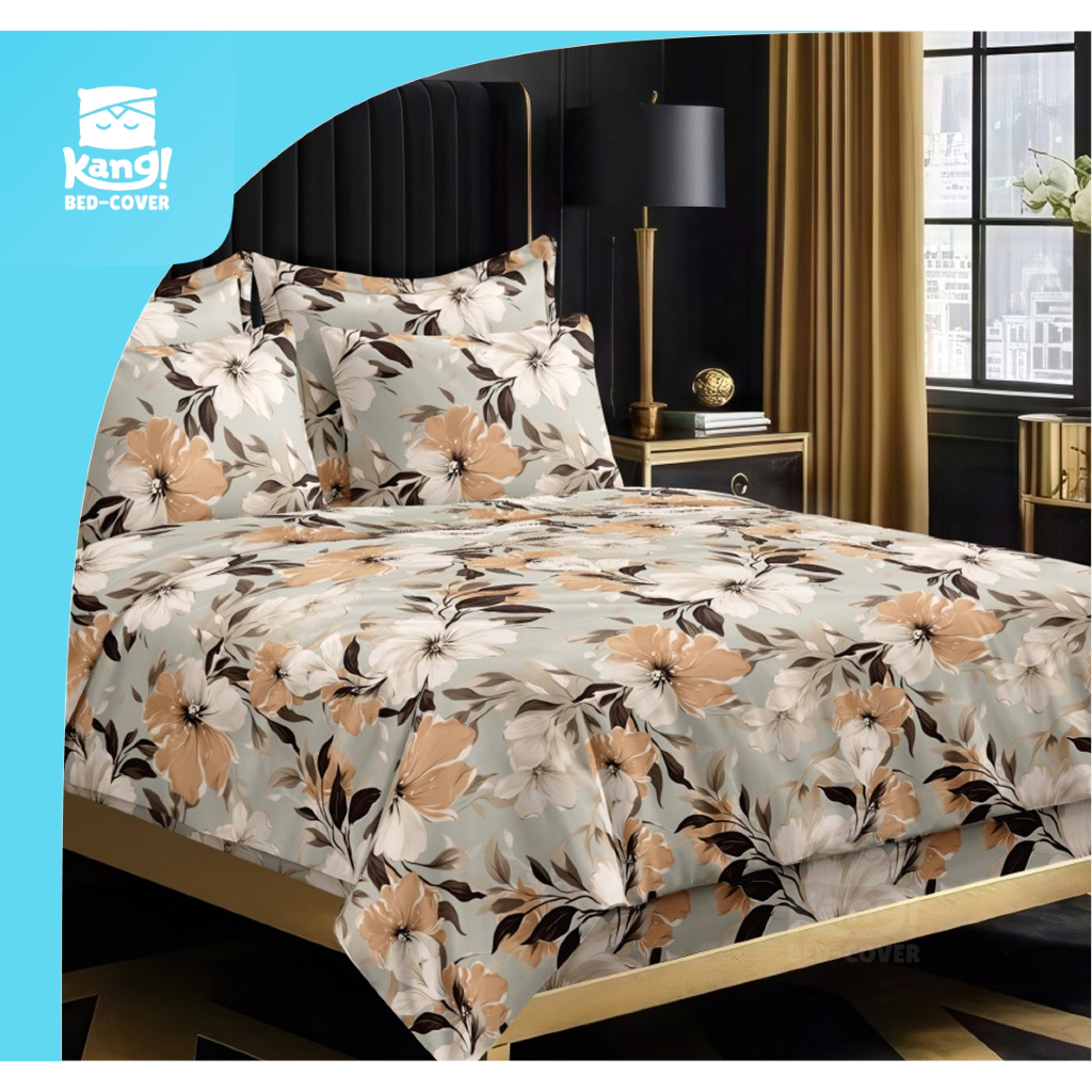 Jual Kang - Bedcover Set Sprei Motif Bunga Ukuran 180 x 200 Microtex ...