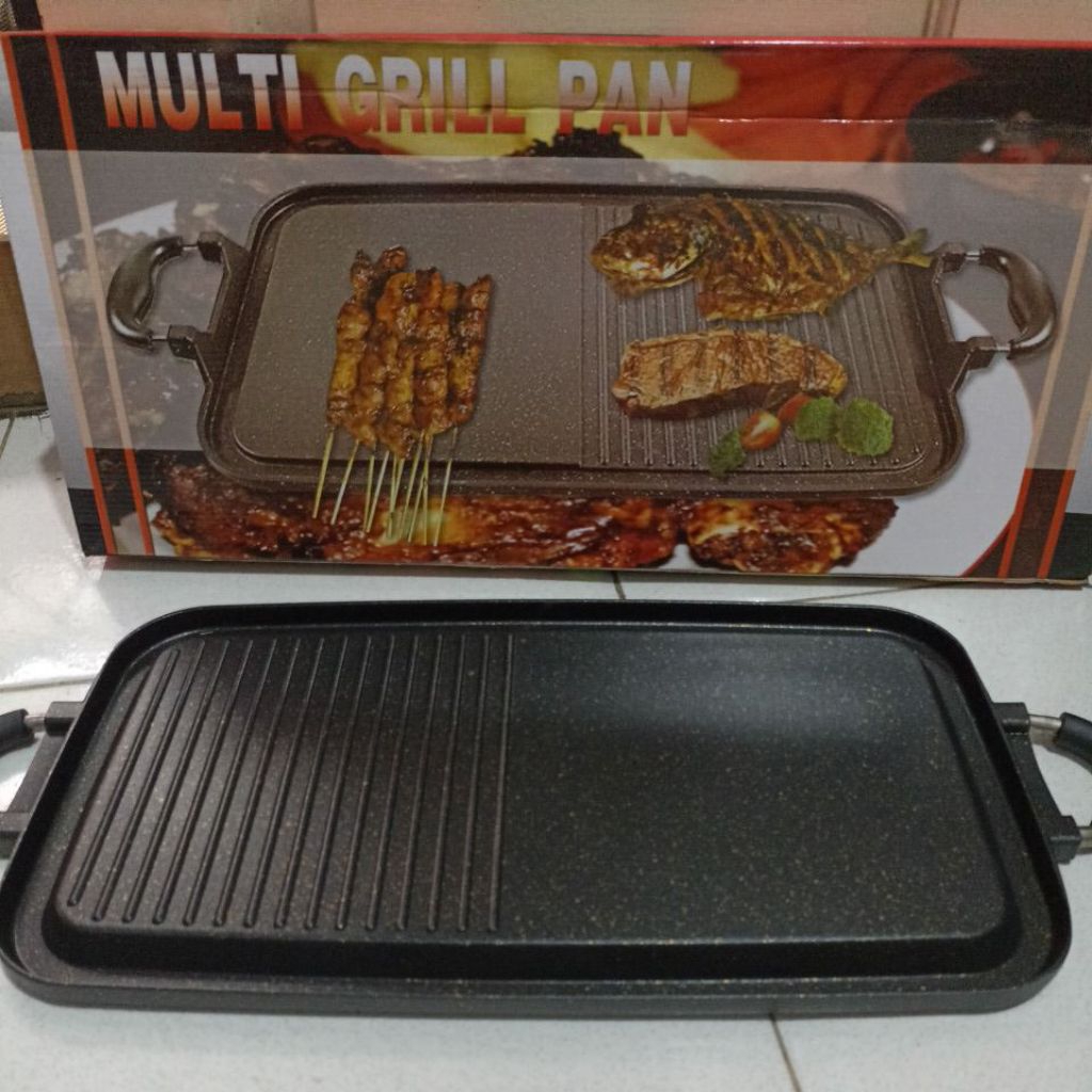 Jual Multi Grill Pan Panggangan BBQ Yakiniku Panjang Anti Lengket Pakai ...